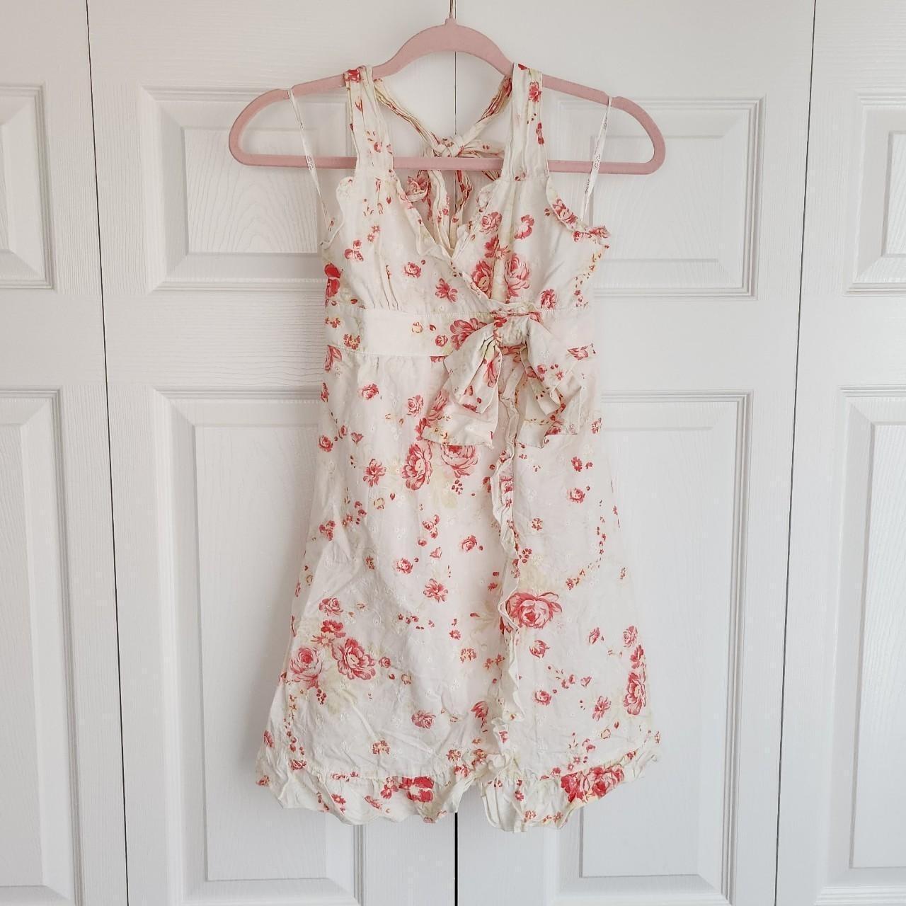 Floral Halter Dress ♡ Brand: Liz Lisa Size: Small... - Depop