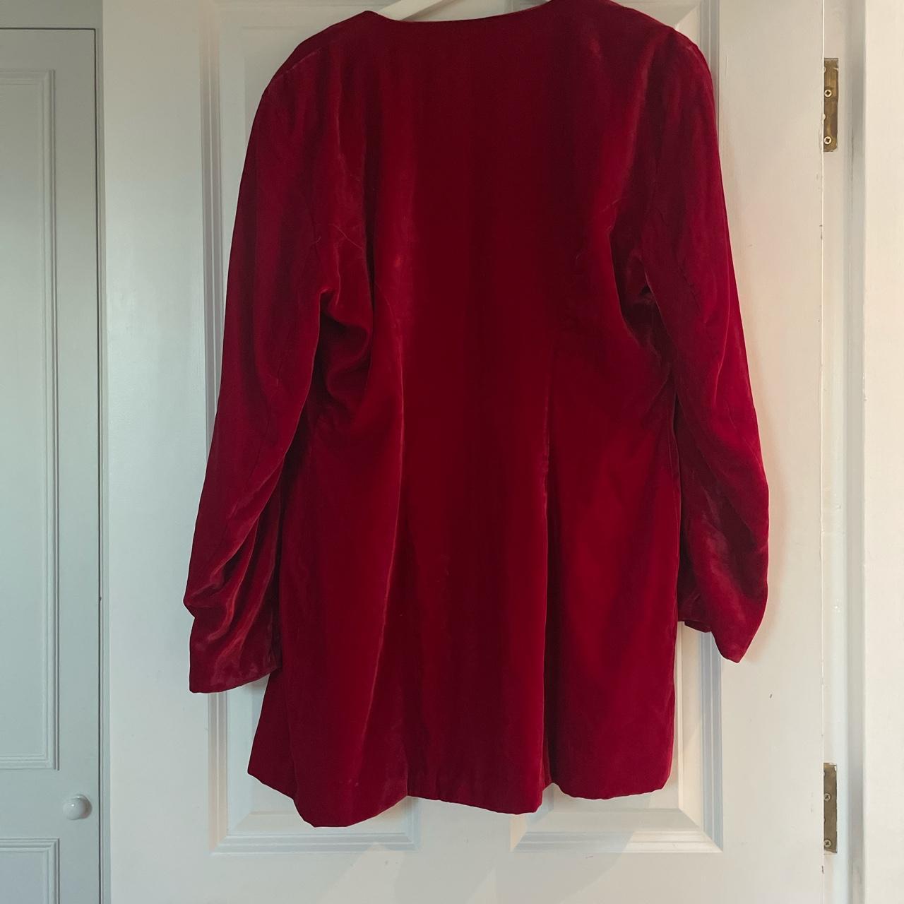 WALLIS EXCLUSIVE Red Velvet Blazer Size: UK14 - Depop
