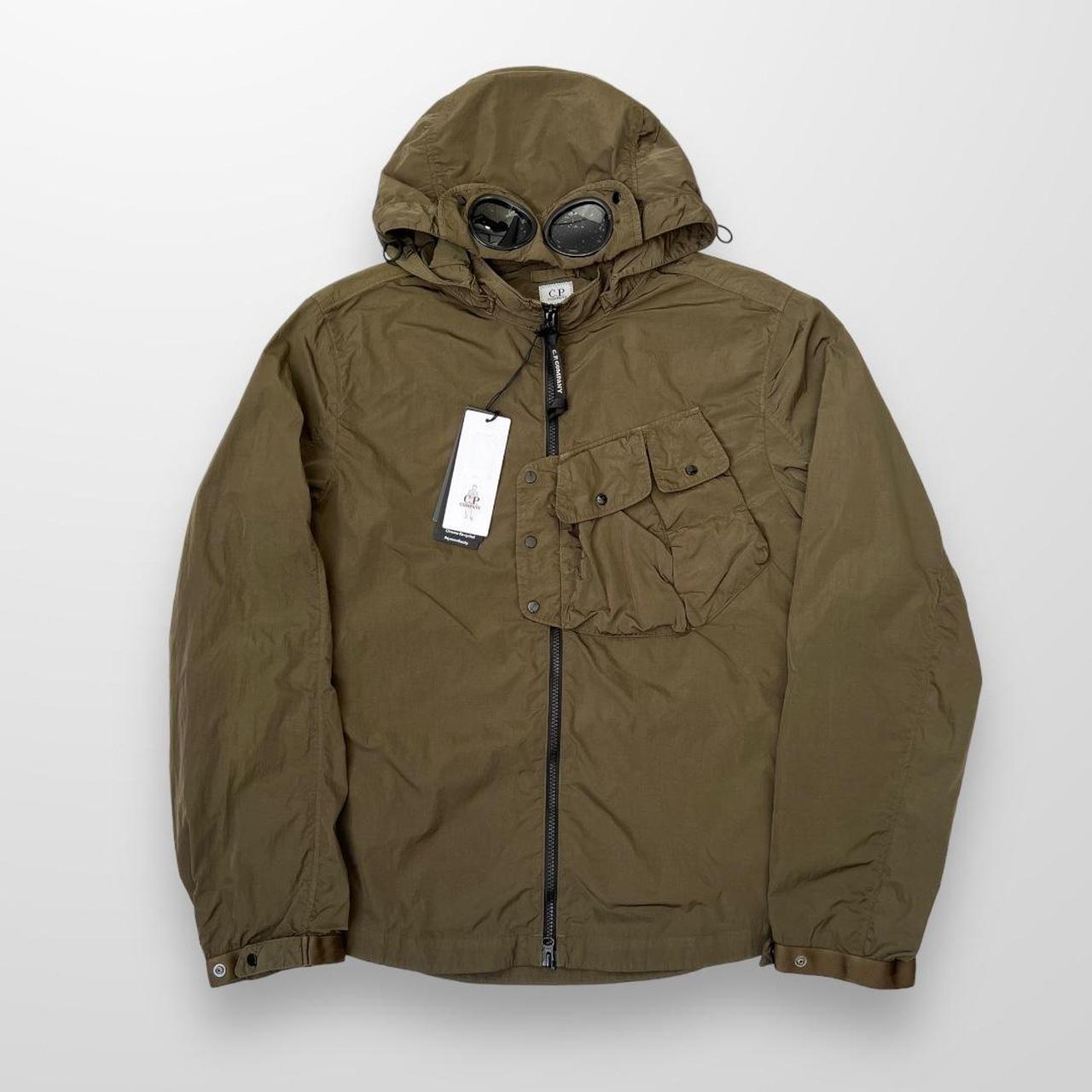 CP Company Chrome-R Goggle Jacket In Ivy Green Mens... - Depop