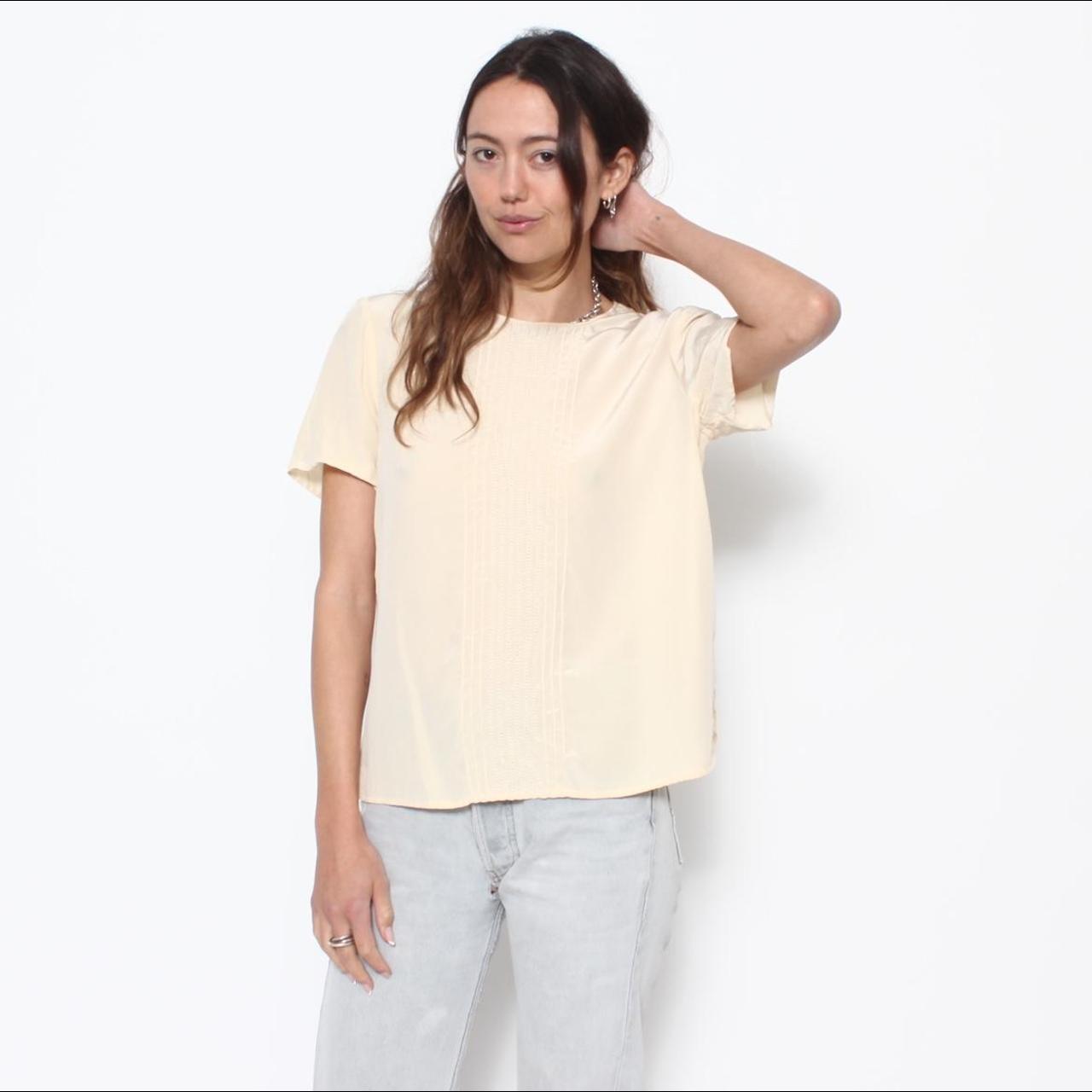 Women's Cream Blouse | Depop