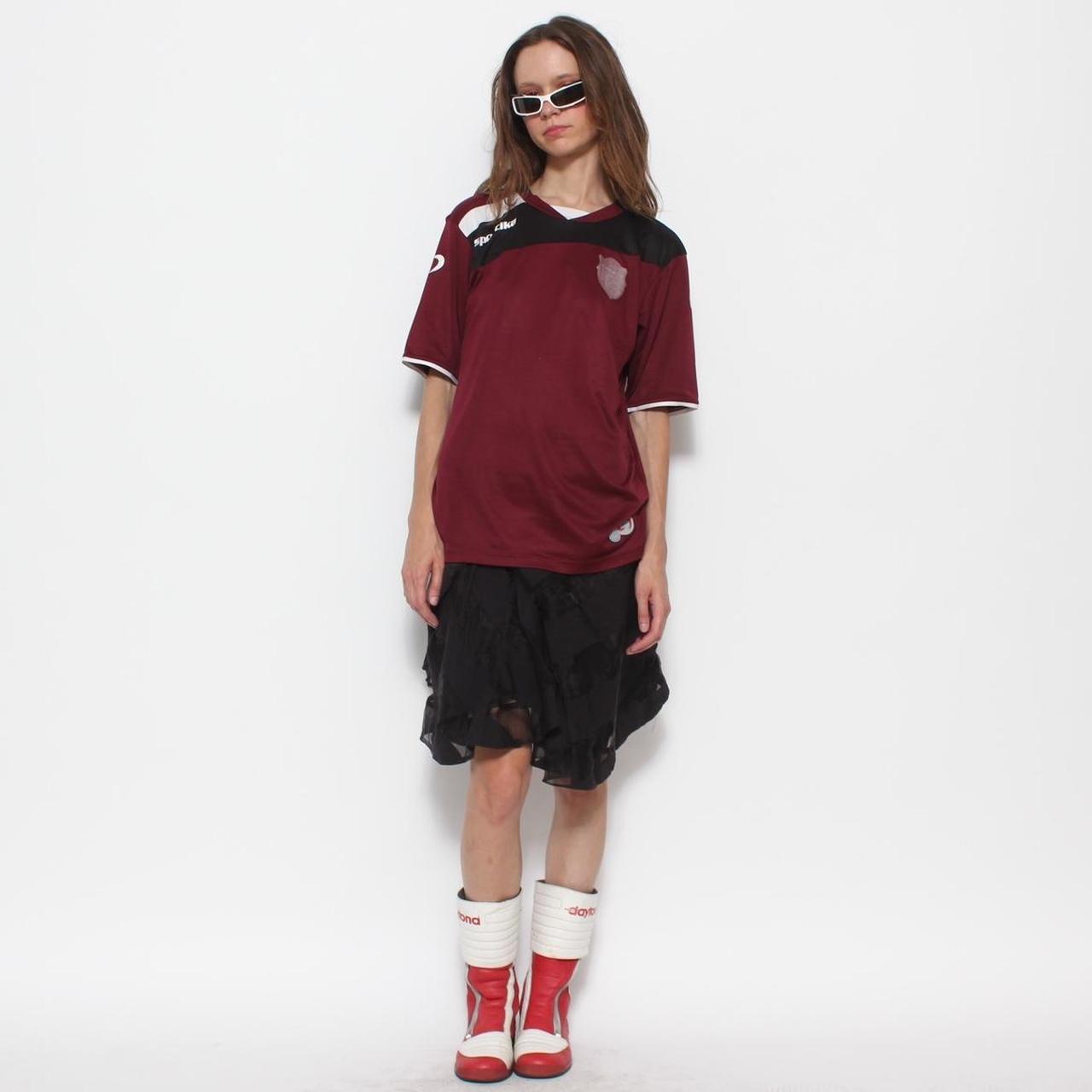 EURO VINTAGE BLACK GOTH KNEE LENGTH BALLETCORE SKIRT... - Depop