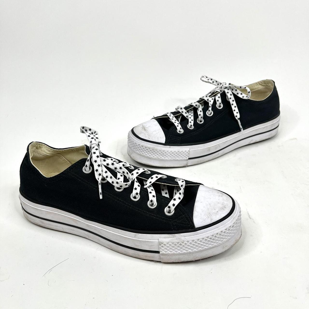 Platform Converse Low Cut Star Laced Sneakers... - Depop