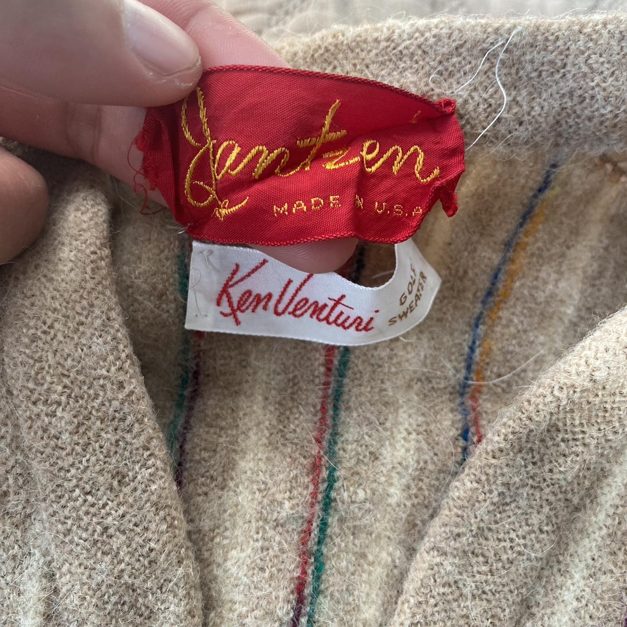 Cool vintage/old school cardigan/golf sweater Tagged... - Depop