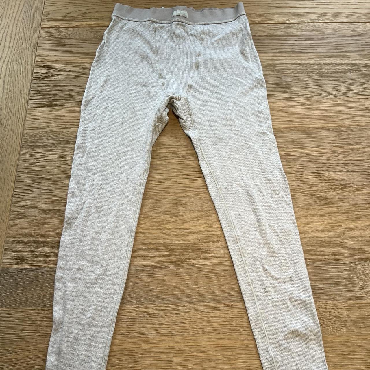 Skims legging and bralette set in grey, size small... - Depop