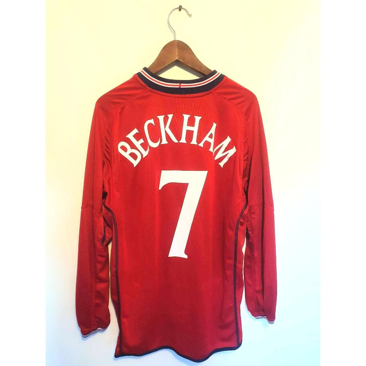 Original Beckham England football shirt 2001 2002... - Depop