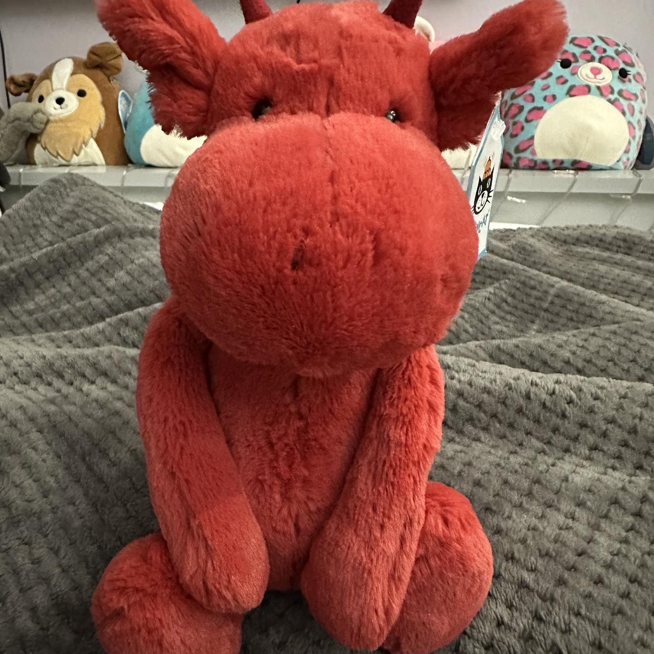 Red Jellycat dragon. Brand new with tags. Smoke free... - Depop