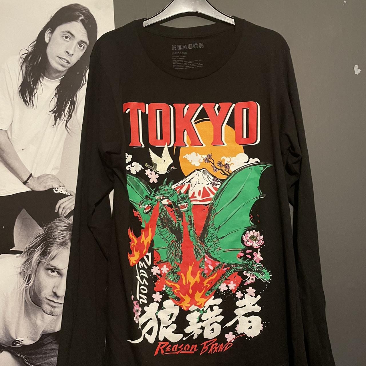 long sleeved tokyo shirt - Depop