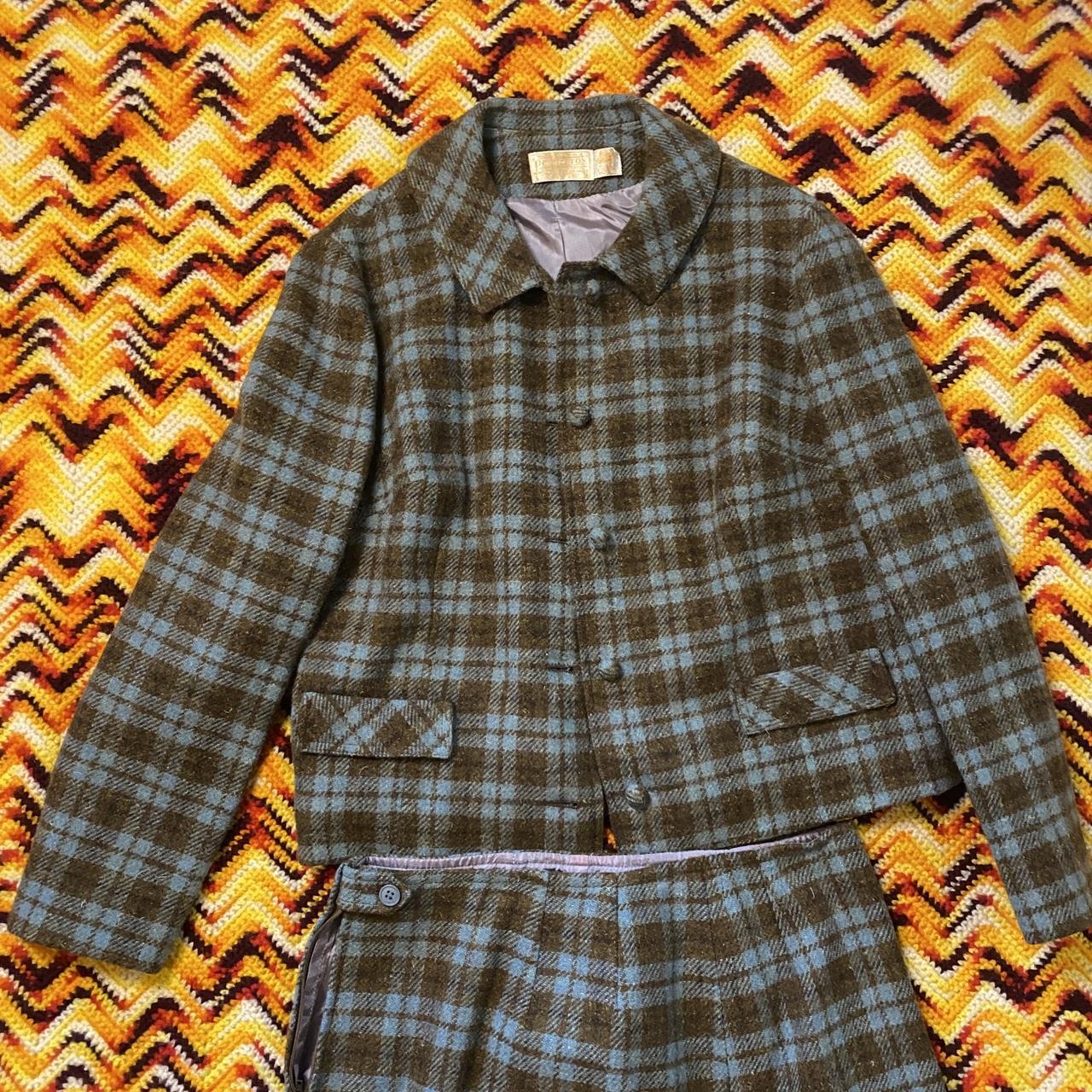 Vintage 60's Pendleton Skirt Suit Size 16 Skirt... - Depop