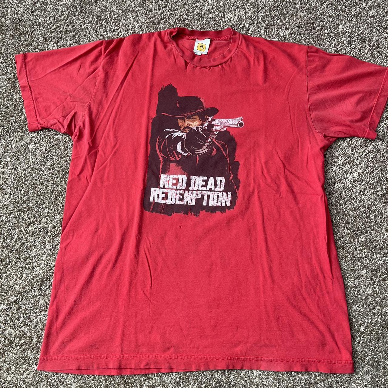 Vintage Red Dead Redemption promo T shirt Rockstar... - Depop