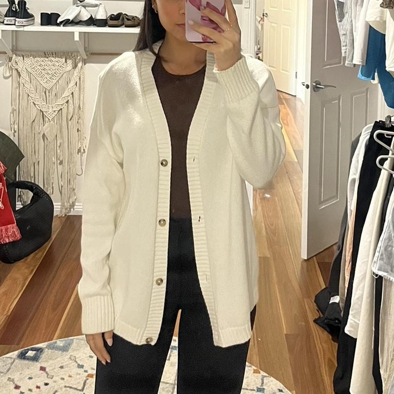 GLASSONS WHITE CARDIGAN - perfect shade of white -... - Depop