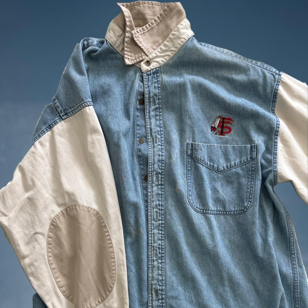 Vintage old FSU varsity/jean letterman jacket. Great... - Depop