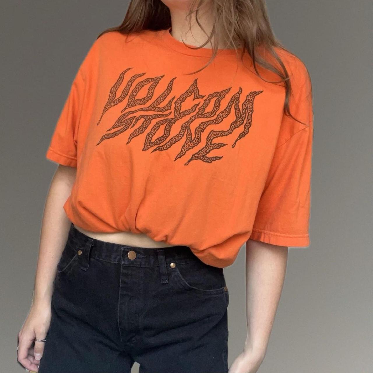 Orange and Black vintage Volcom ( XL ) Men’s/ unisex... | Depop
