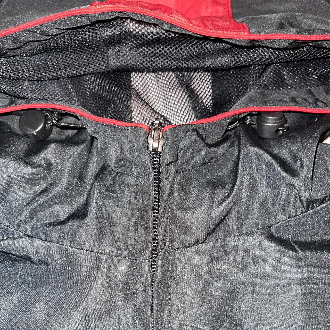 Nike Tn jacket windbreaker Black and red... - Depop