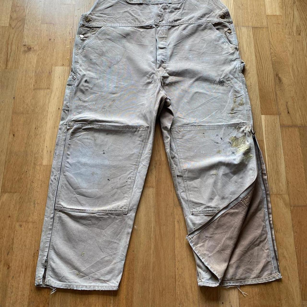 Carhartt Men's Tan Dungarees-overalls | Depop