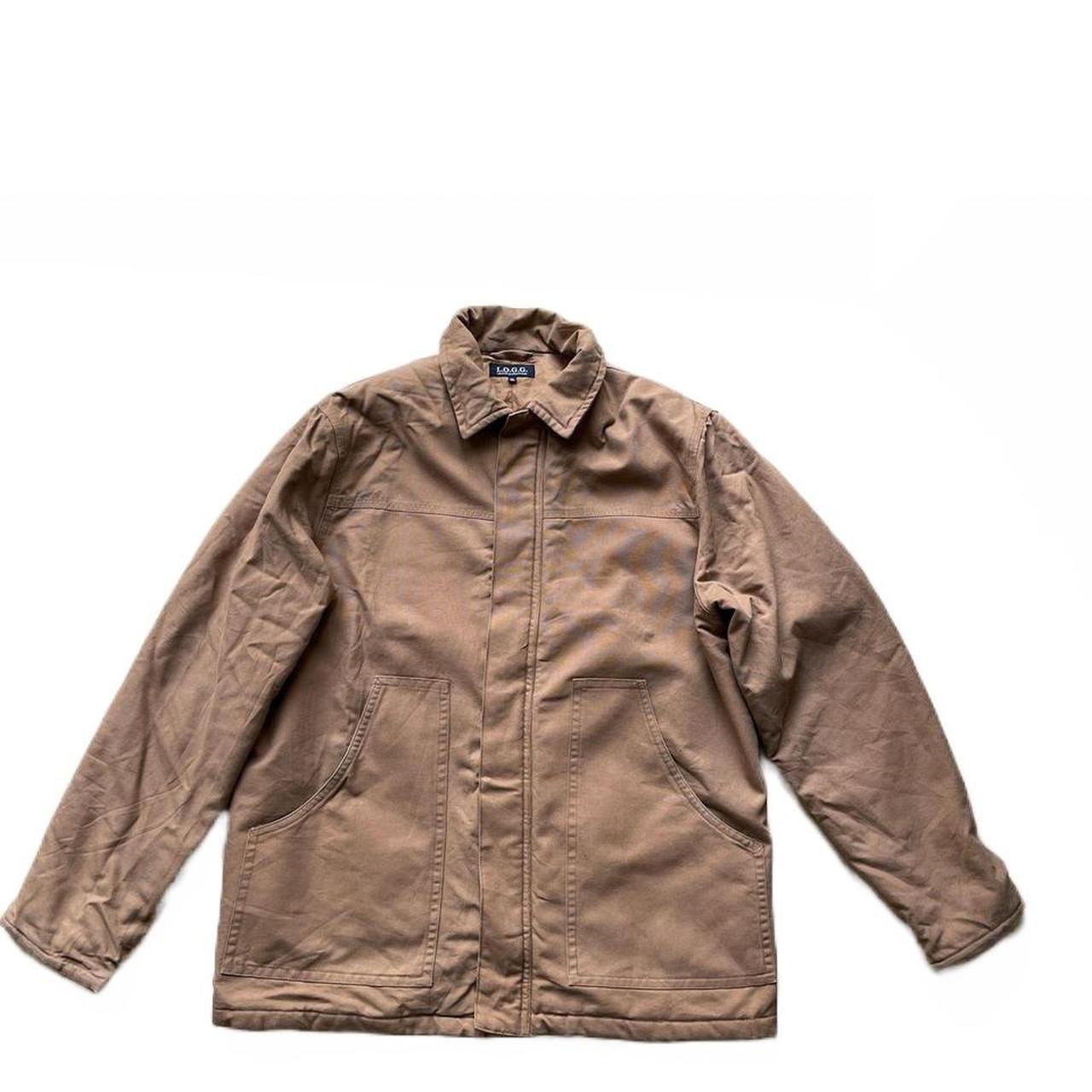 Vintage LOGG Tan / camel workwear jacket Nice piece... - Depop
