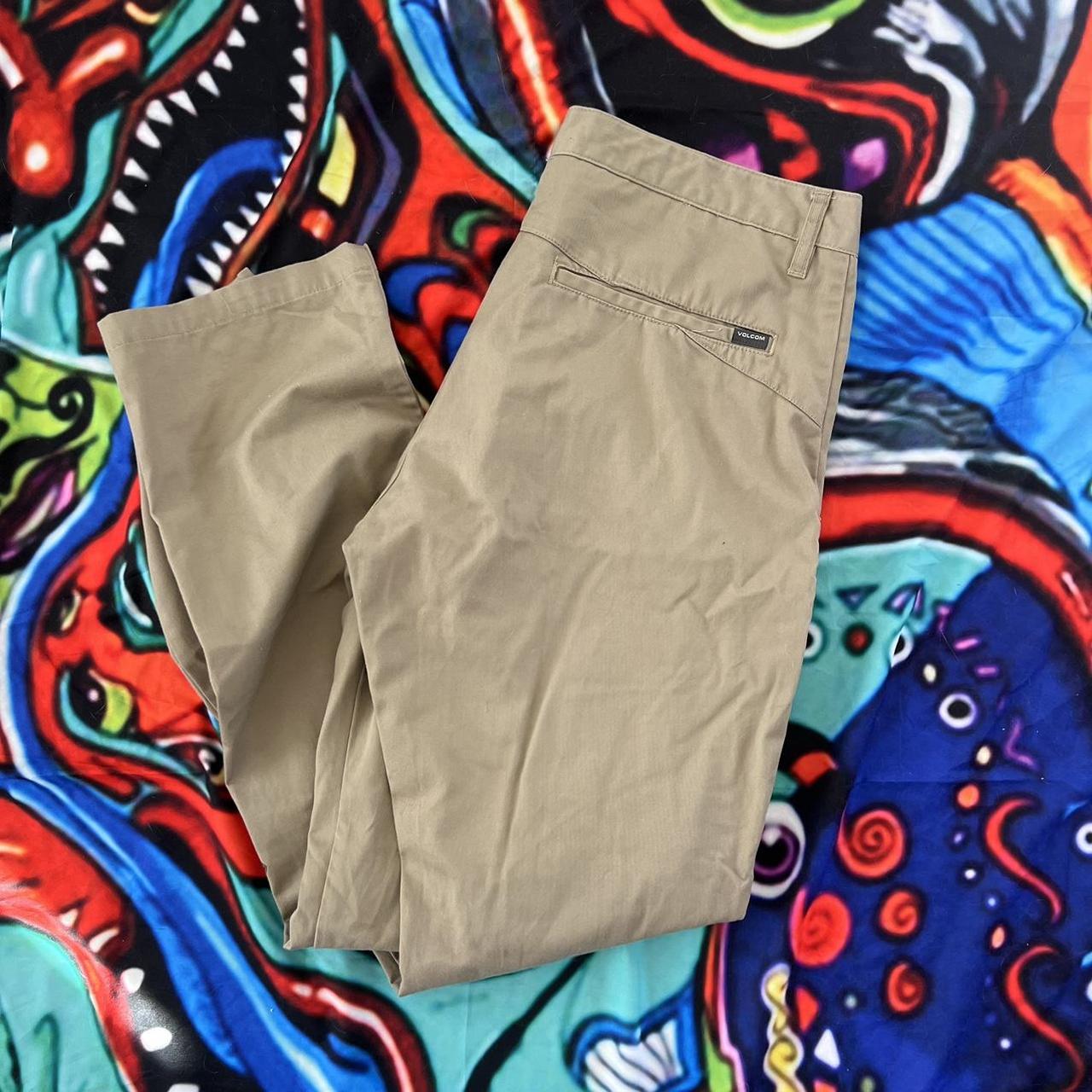 Volcom khaki pants 34 waist - Depop