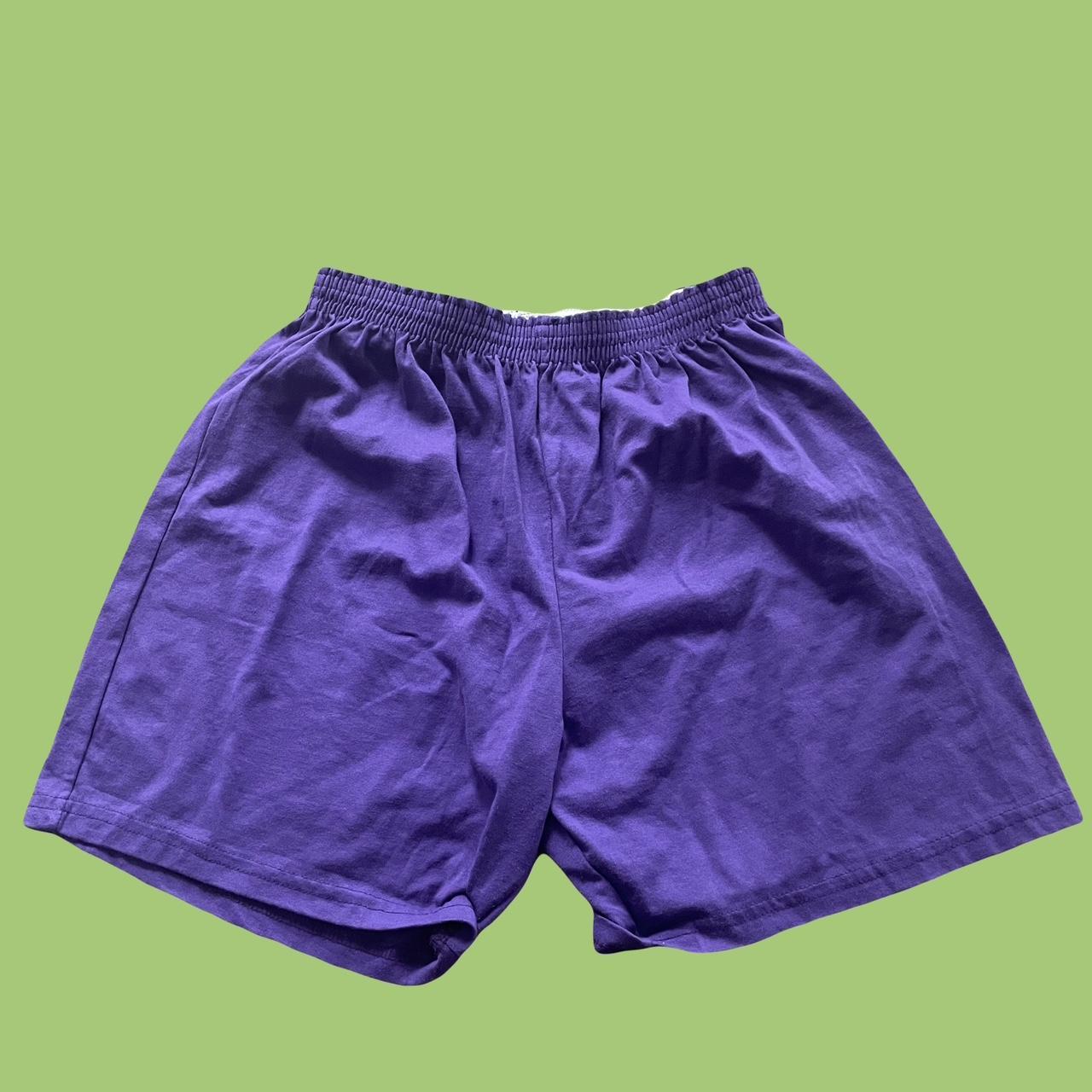 size L soffe style shorts. hit mid thigh - Depop