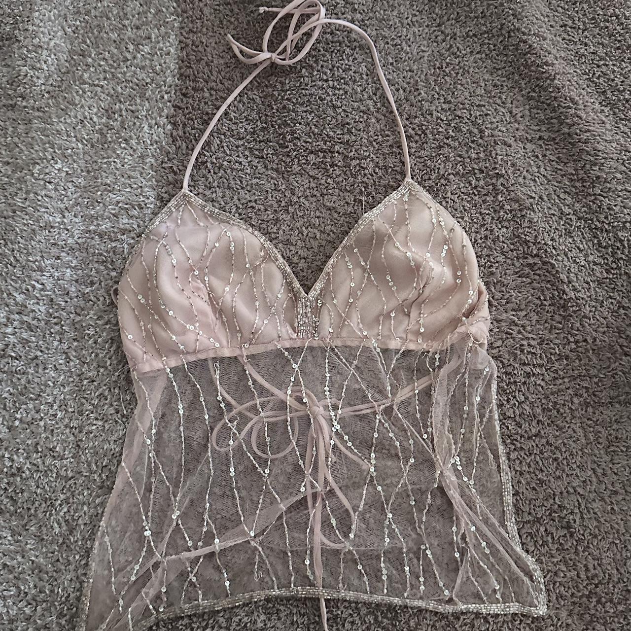 VINTAGE WET SEAL MESH BACKLESS TOP 🧚🏼‍♀️ soooo cute and... - Depop