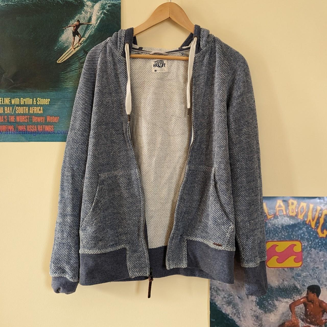 Surfy blue piping hot jacket Comfy as in a nice... - Depop