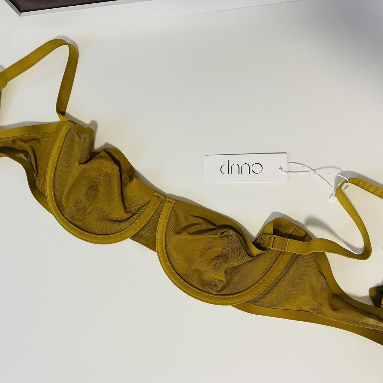 CUUP Women's Gold Bra | Depop