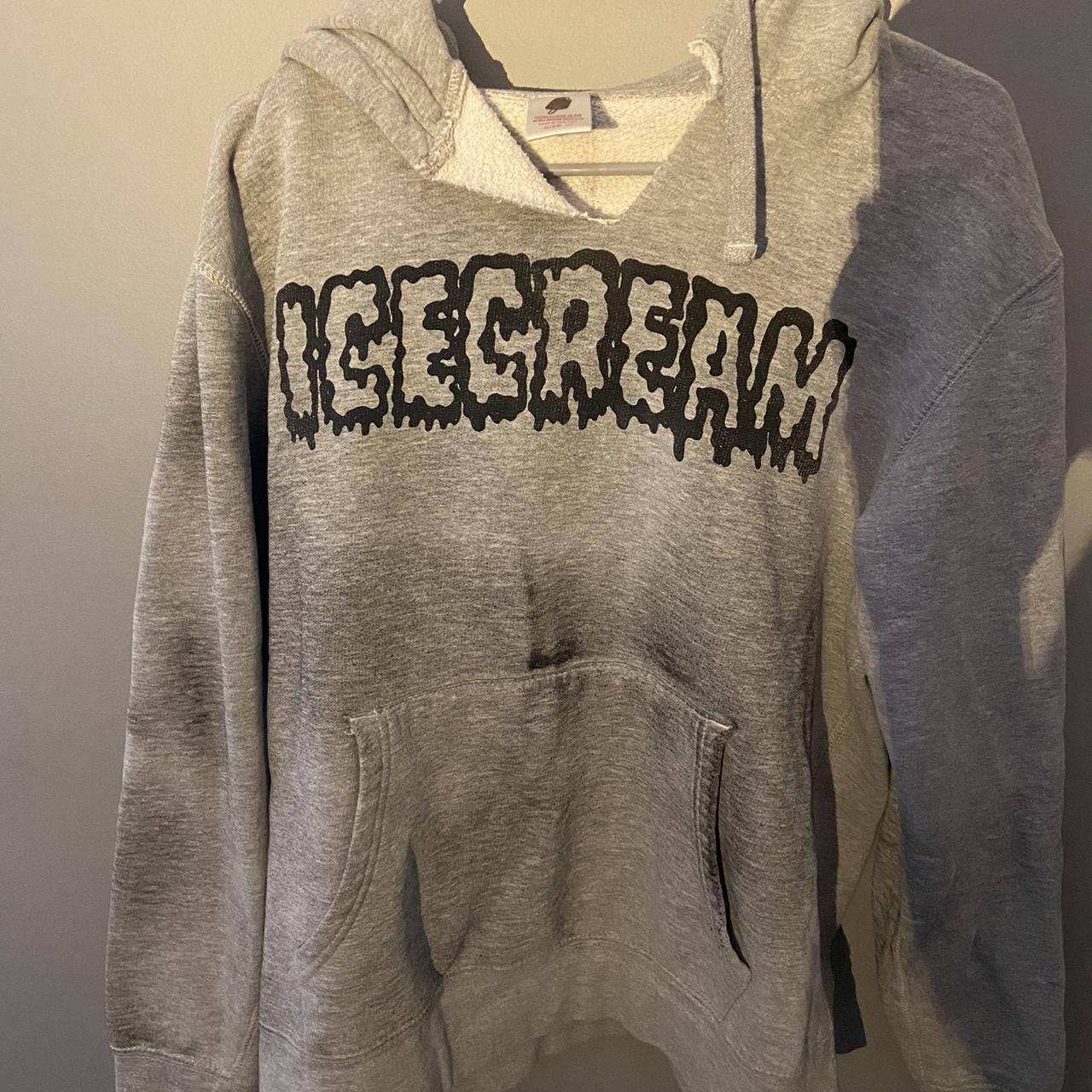 Vintage ice cream hoodie Tagged as XL Fits like... - Depop