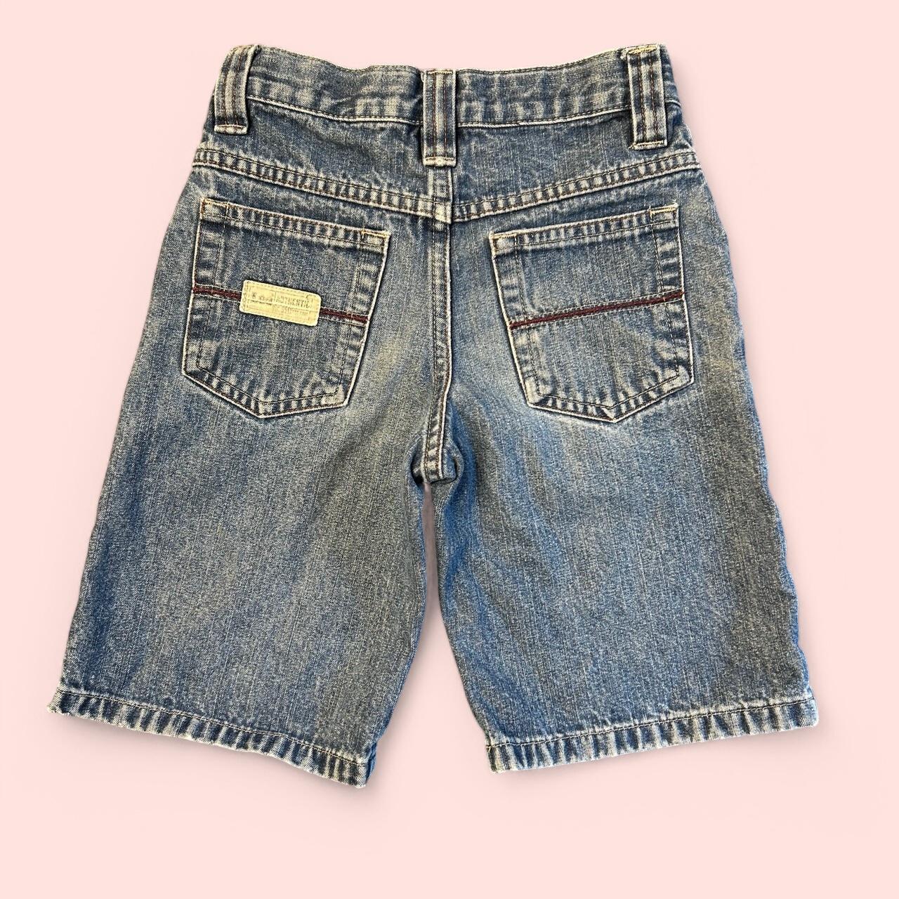 little boys vintage baggy jorts kids size 7 , check... | Depop
