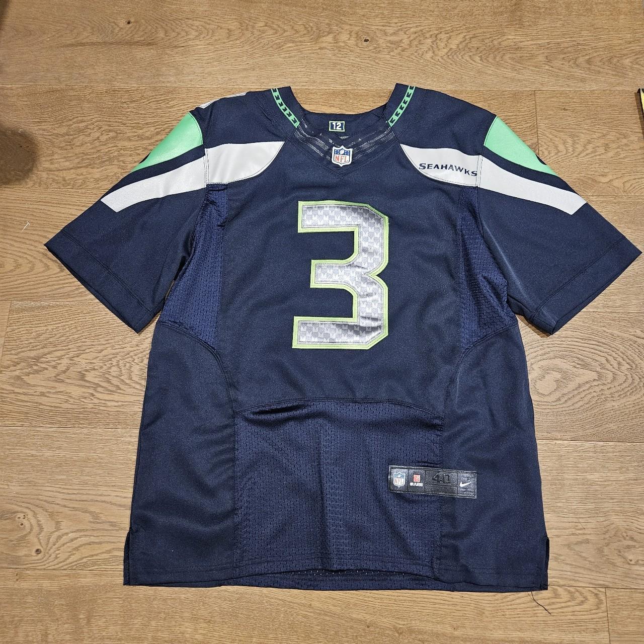 Seattle Seahawks 40 Russell Wilson #3 NFL On-Field... - Depop