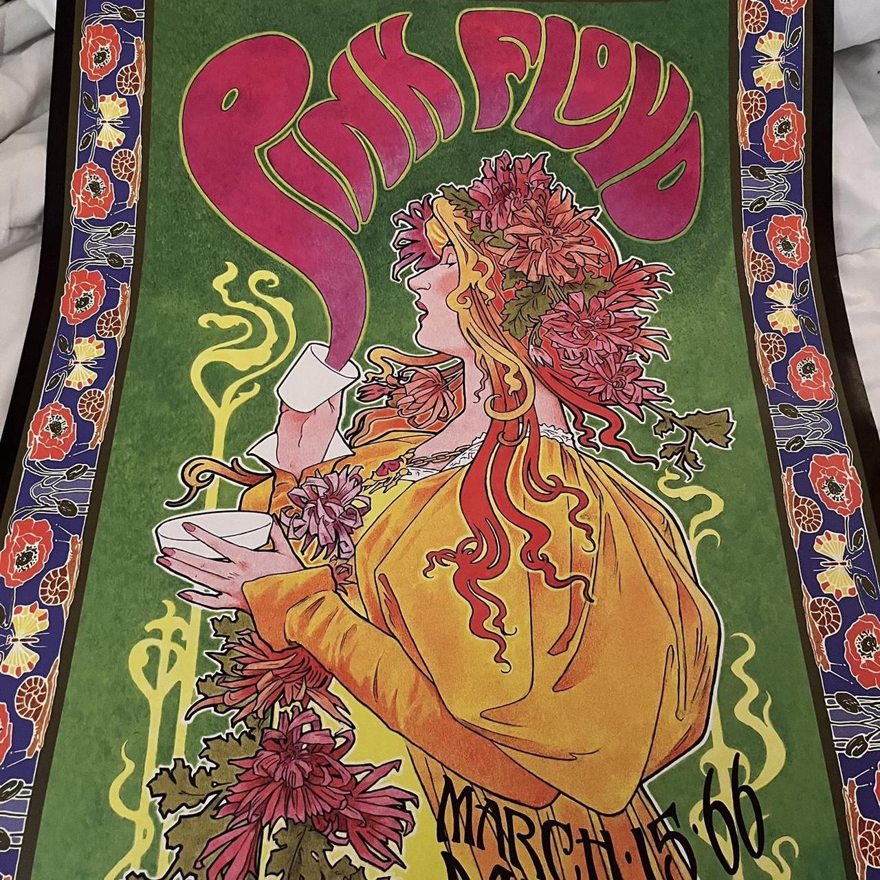 colorful pink floyd poster. 24x35 inches. in good... - Depop