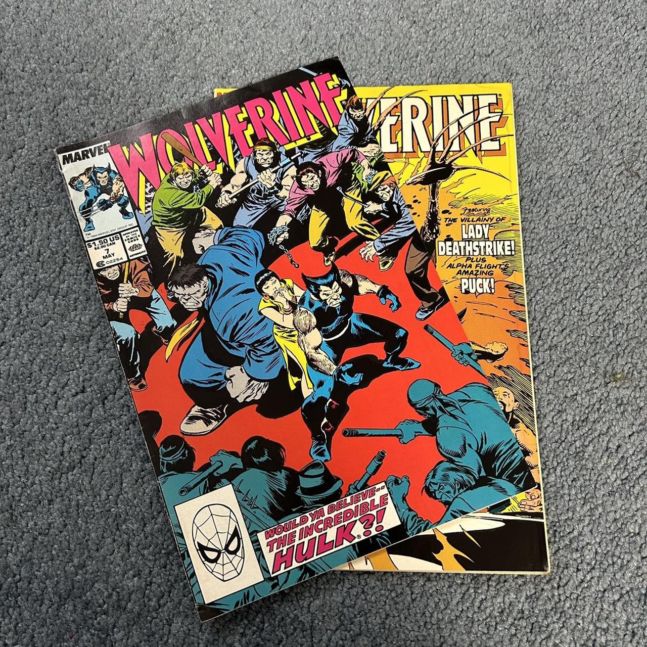 On hold** Vintage 90-91 marvel wolverine comics; one... - Depop