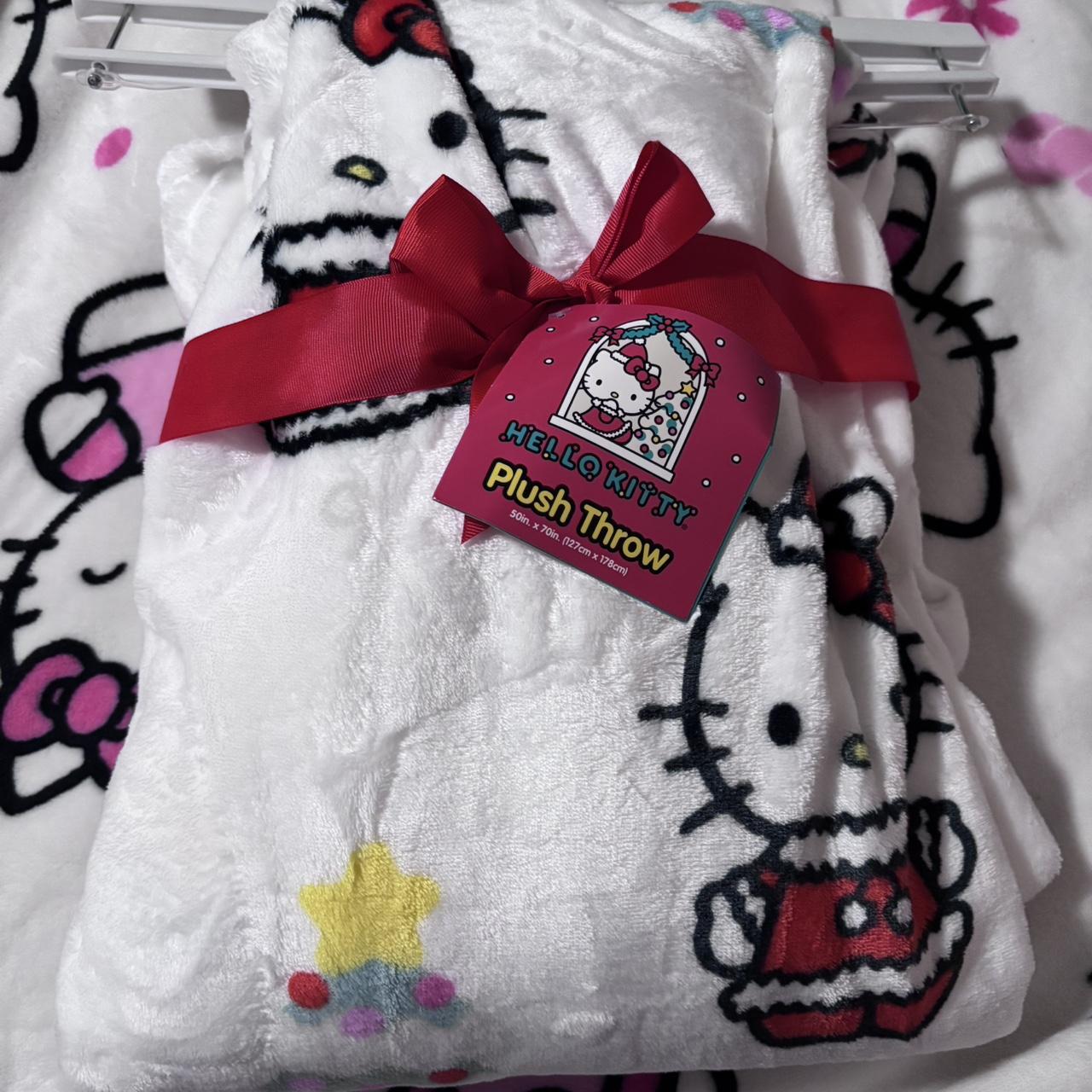 Hello Kitty Christmas plush throw blanket #Sanrio... | Depop