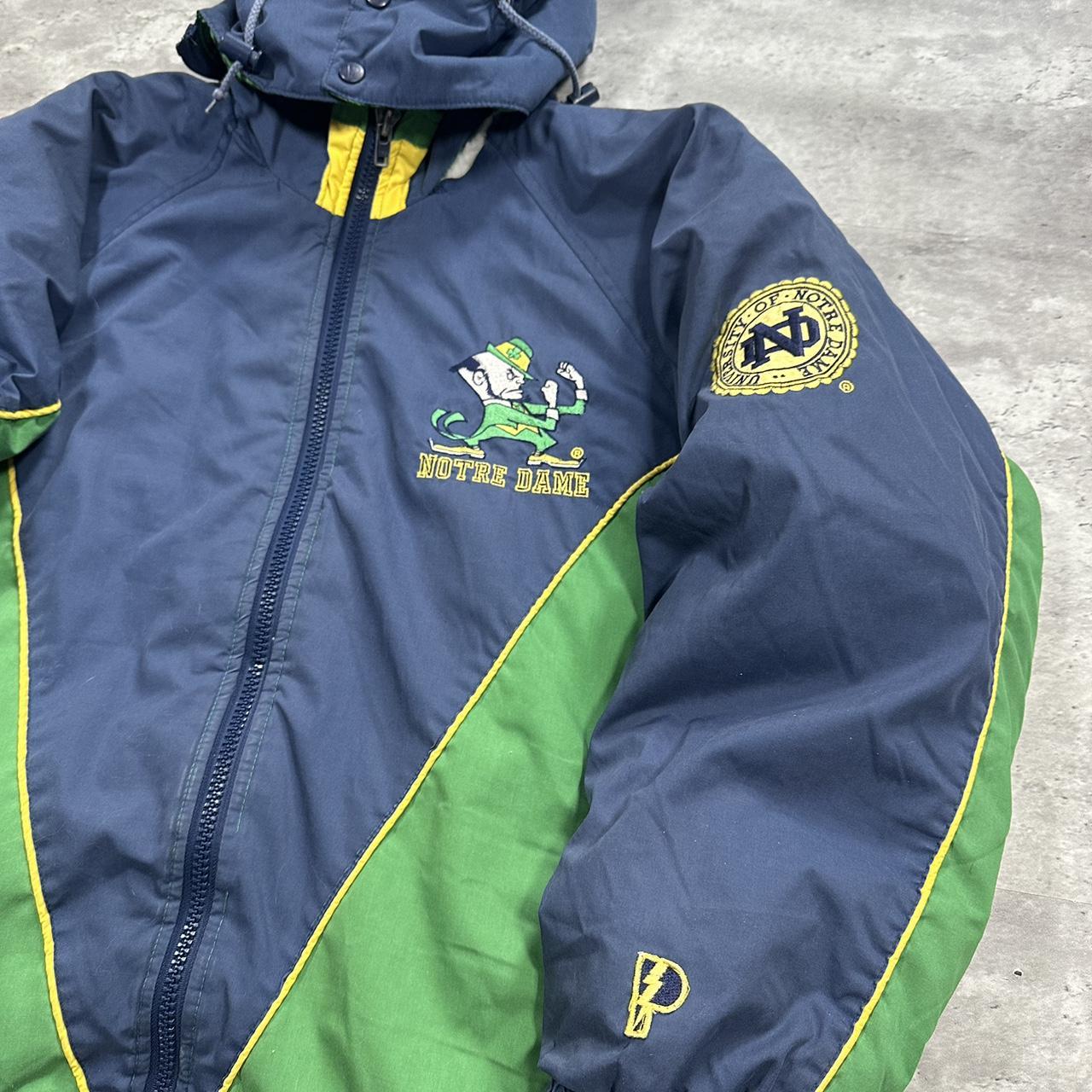 Vintage 90’s Notre Dame Pro Player Jacket Size... - Depop