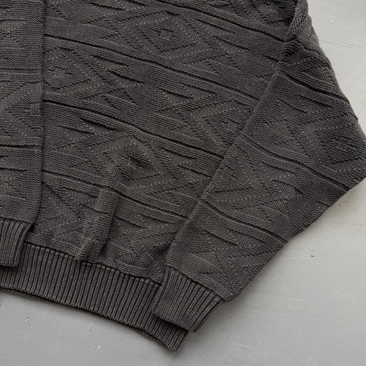 1980s Black Aztec style GAP Sweater Size Large... | Depop