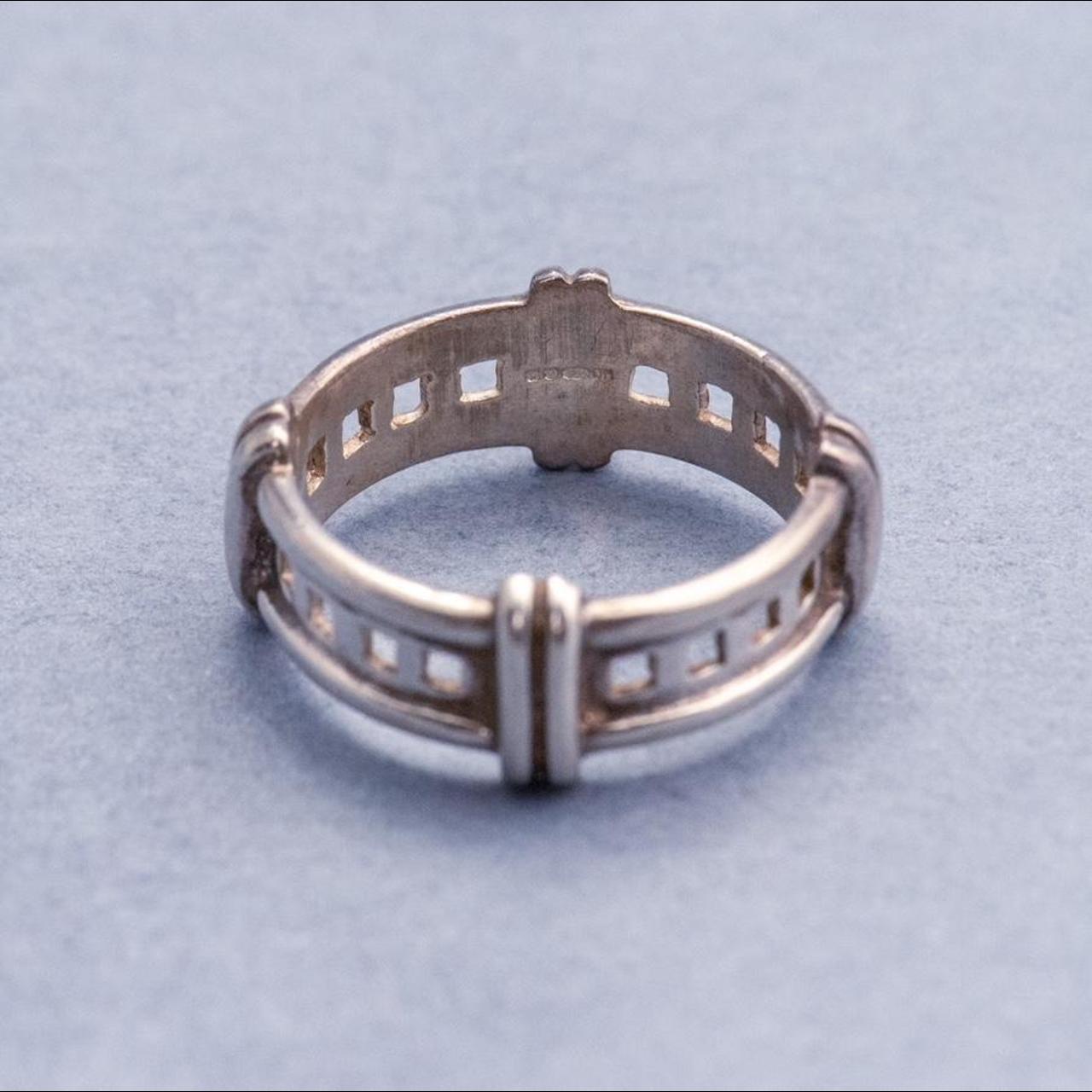 Solid sterling silver belt loop band Vintage ... - Depop