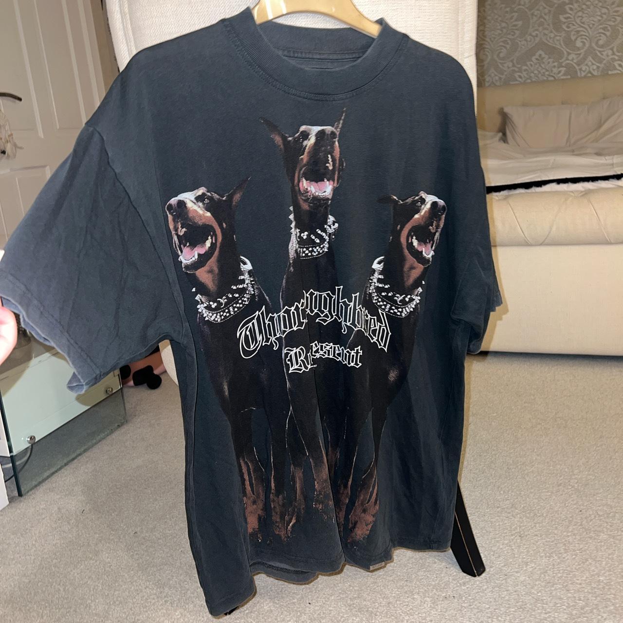 Represent black thoroughbred T-shirt in medium Worn... - Depop