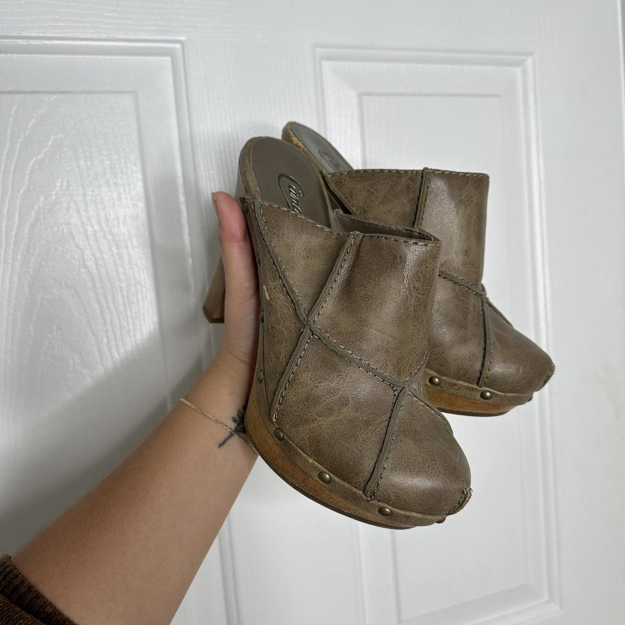 Tan Candies Clogs - Depop