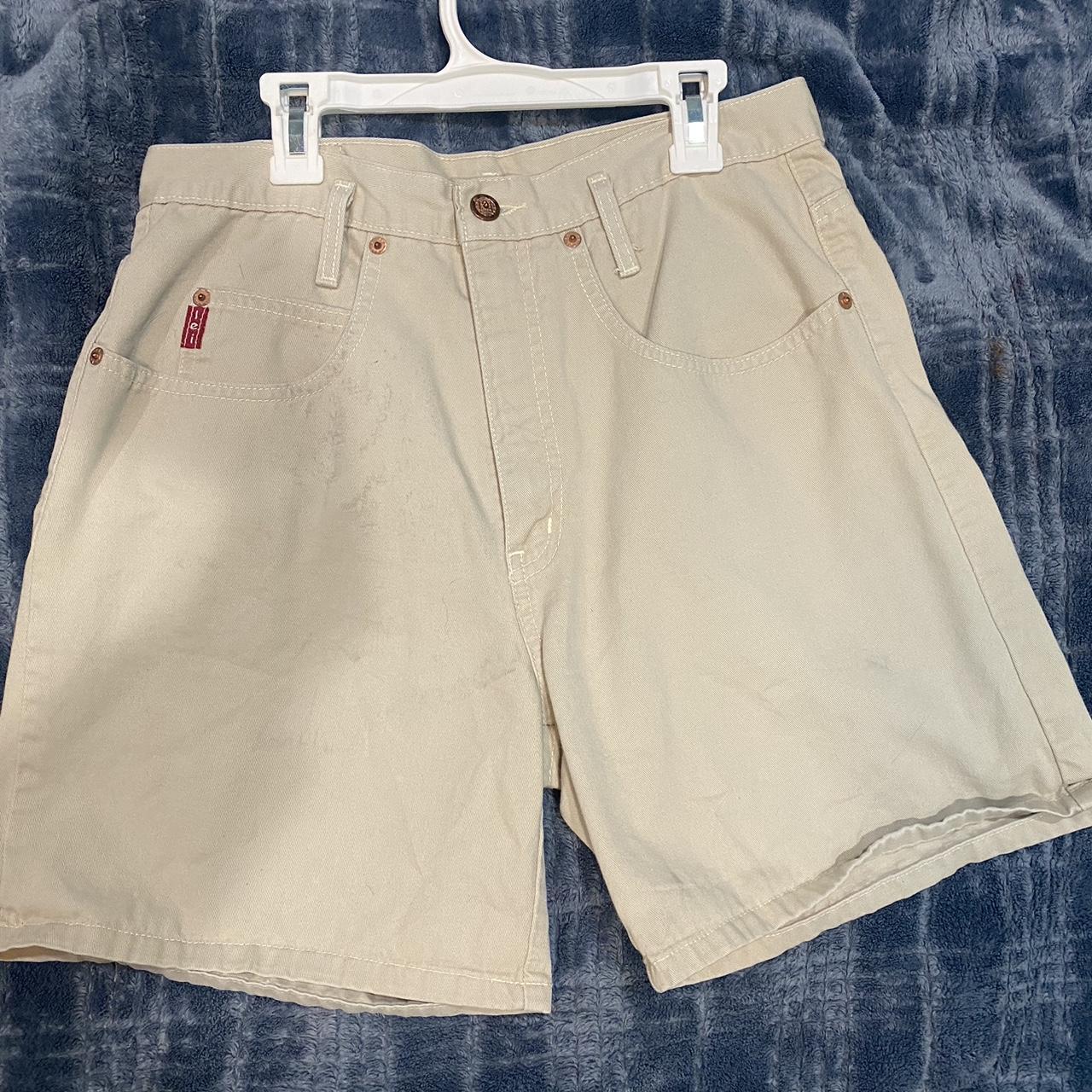 cute khaki lei brand jorts fits a size 3 can message... - Depop