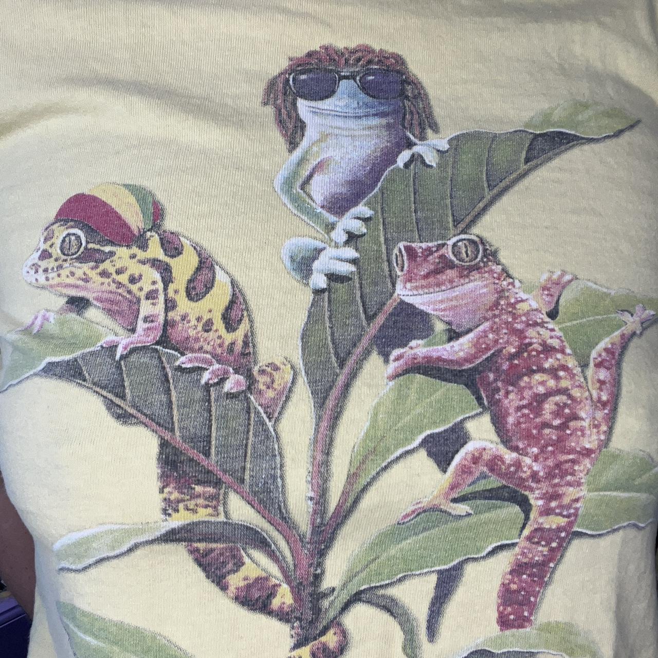 Super comfy Rastafarian lizard tee. The mountain... - Depop