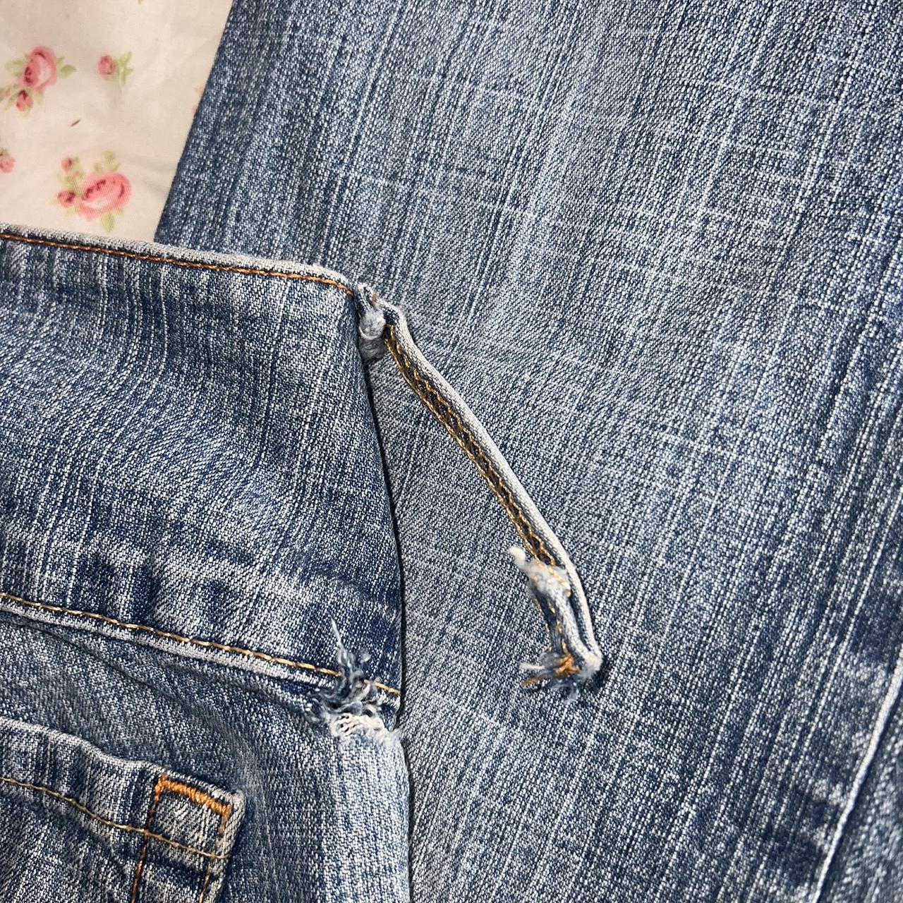 lei flare jeans one belt loop is detached, but... - Depop