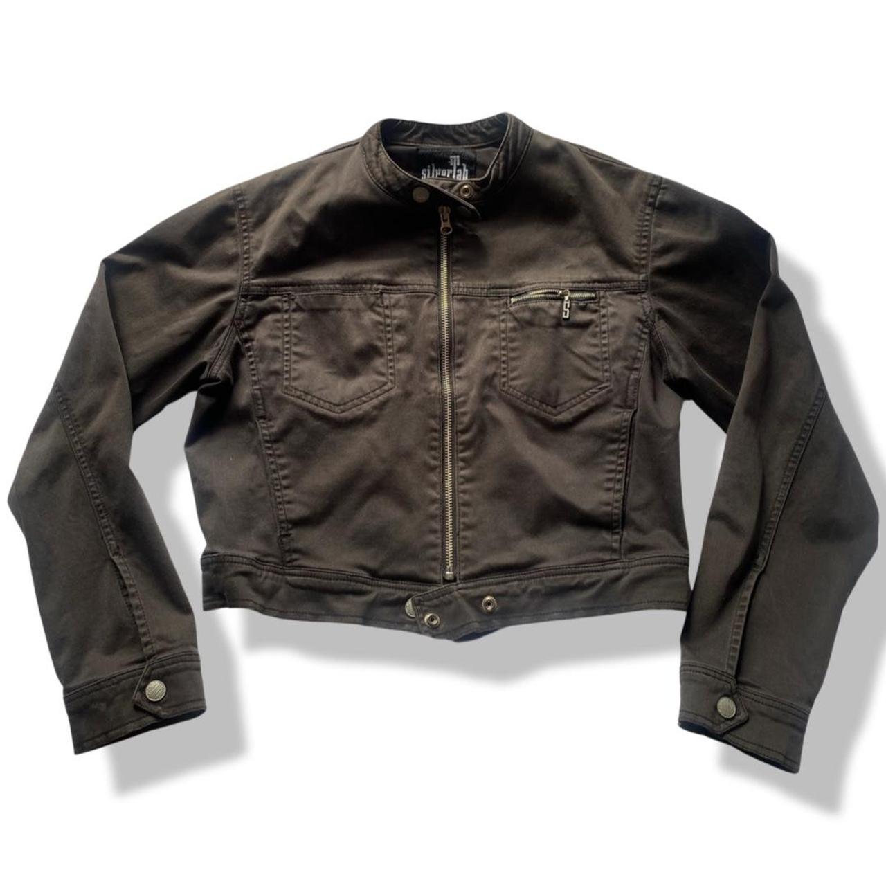 SilverTab Jacket Grey zip up SilverTab jacket sized... - Depop