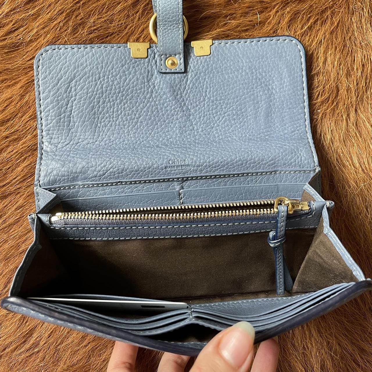 AUTHENTIC! Chloe wallet - gorgeous cornflower blue... - Depop