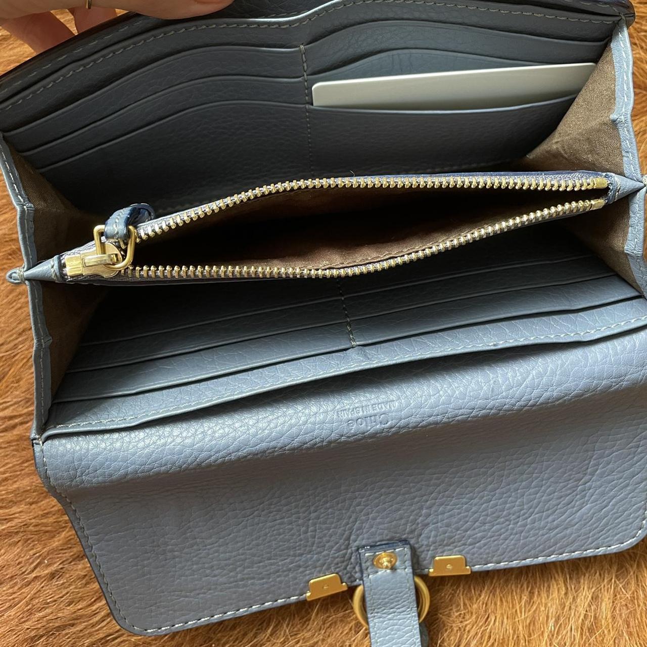 AUTHENTIC! Chloe wallet - gorgeous cornflower blue... - Depop