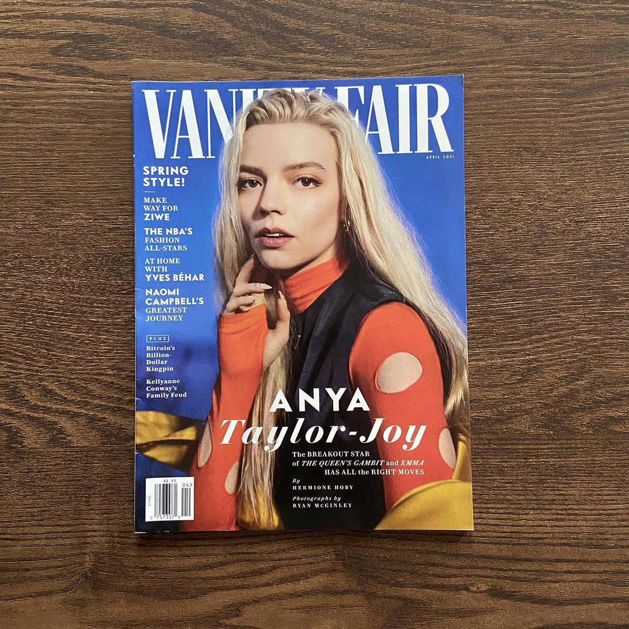 april 2021 issue of vanity fair featuring anya... - Depop