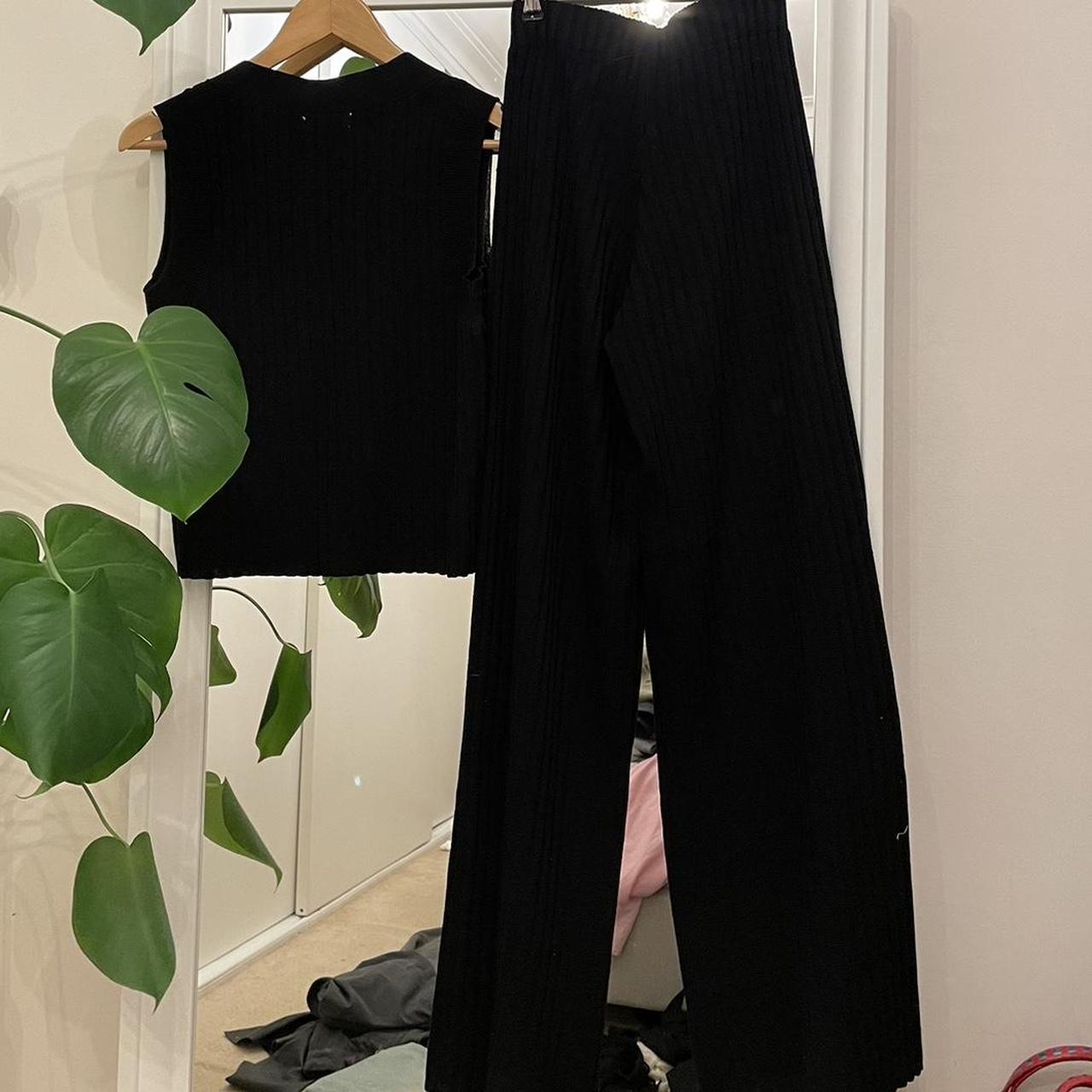 Glassons black knit set Ribbed knit Size XS - Depop