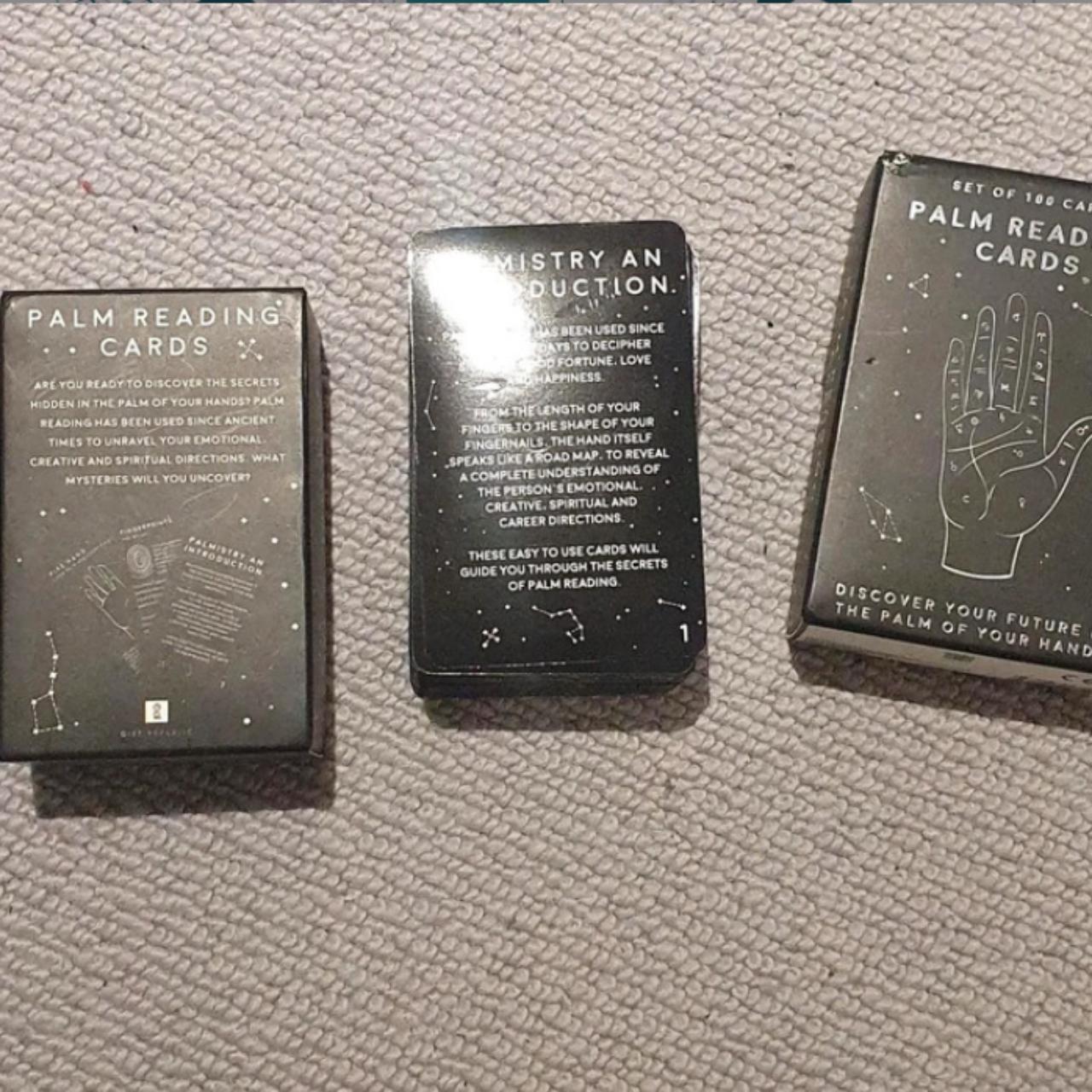 Palm reading cards Palm reading card set. Box... - Depop