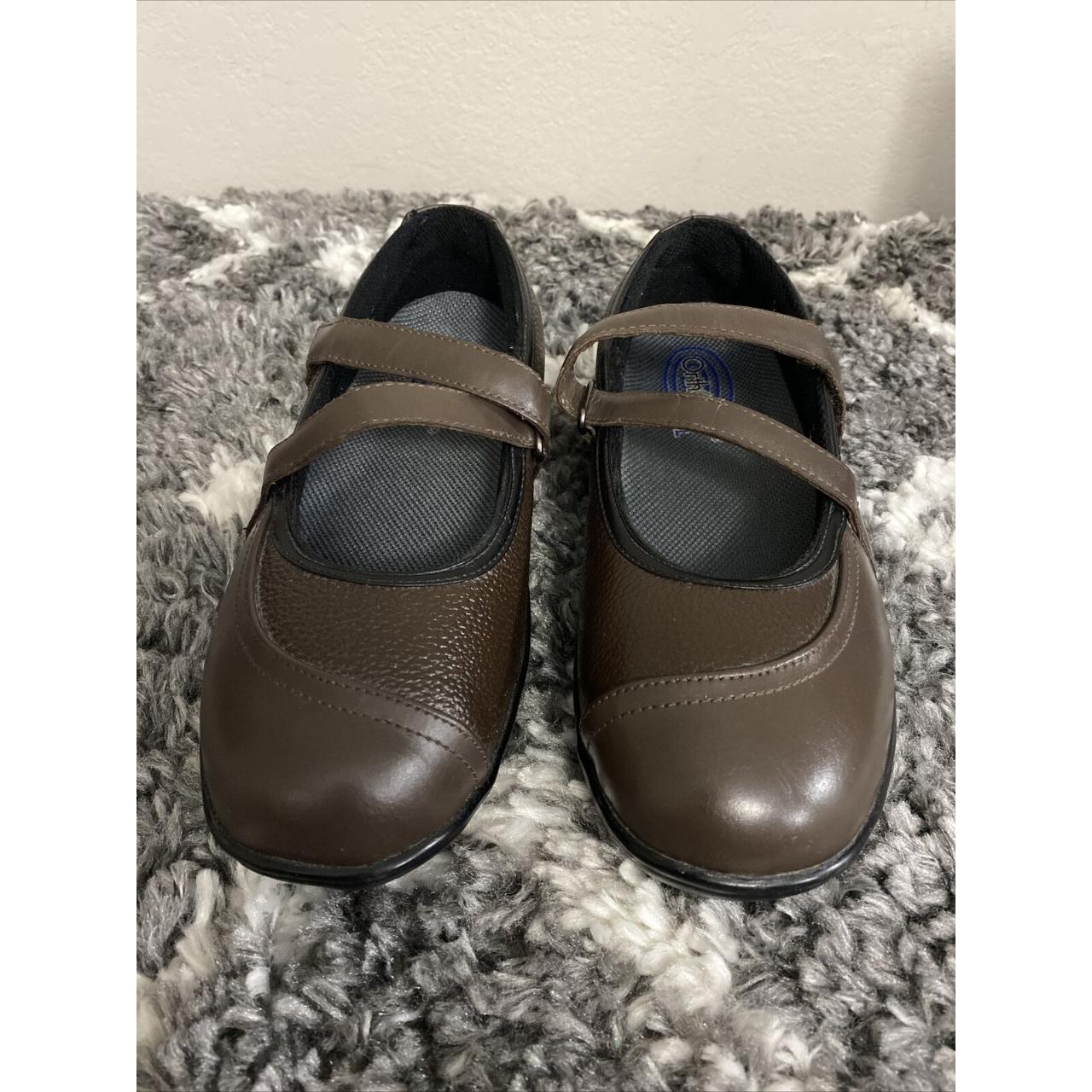 Women’s Orthofeet Gel Brown Celina Mary Jane... - Depop