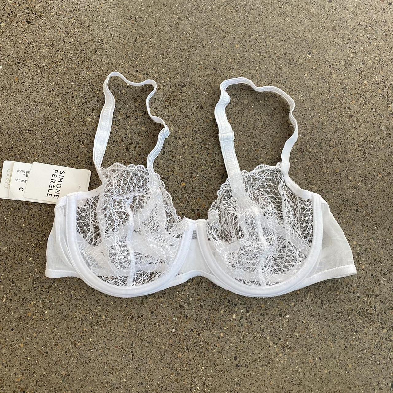 Super cute Simone perele white bralette! Never... | Depop