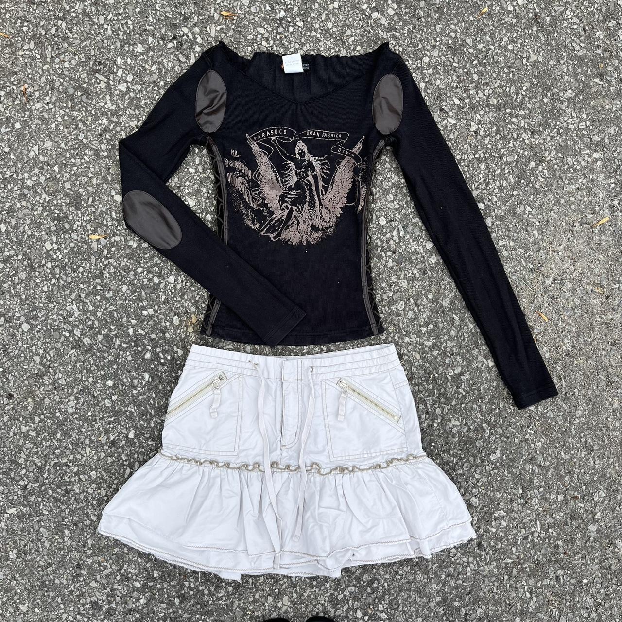 y2k ruffle mini skirt! i am seriously obsessed w... - Depop