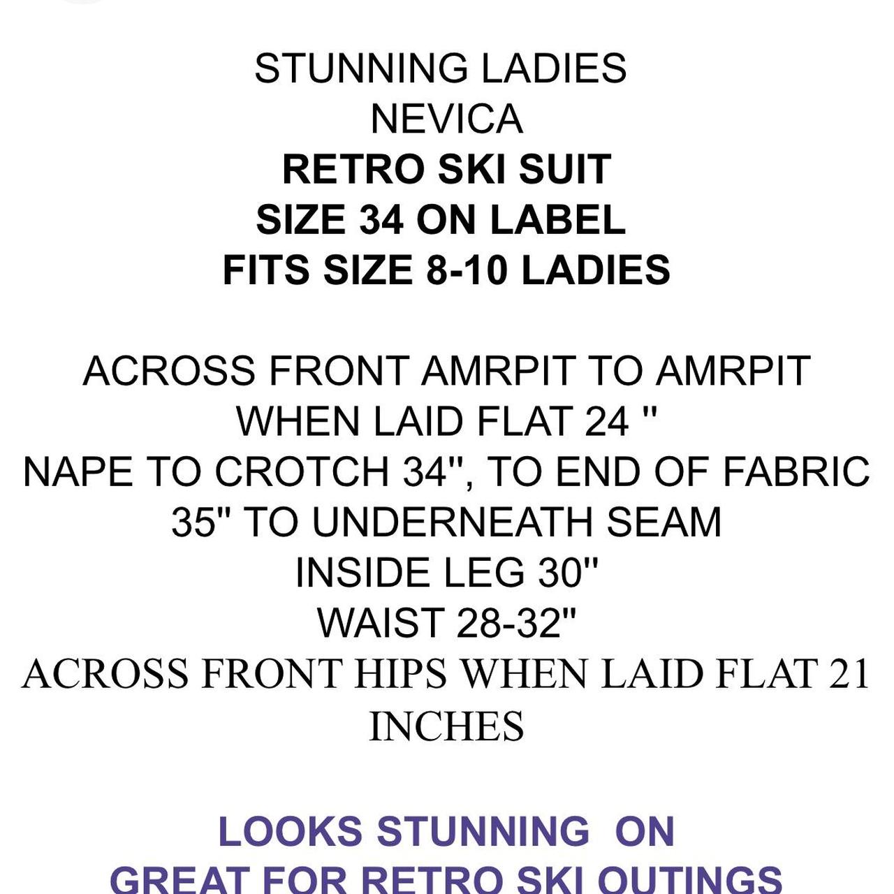 Ladies Nevica retro ski suit Size 34 on label Fits... - Depop