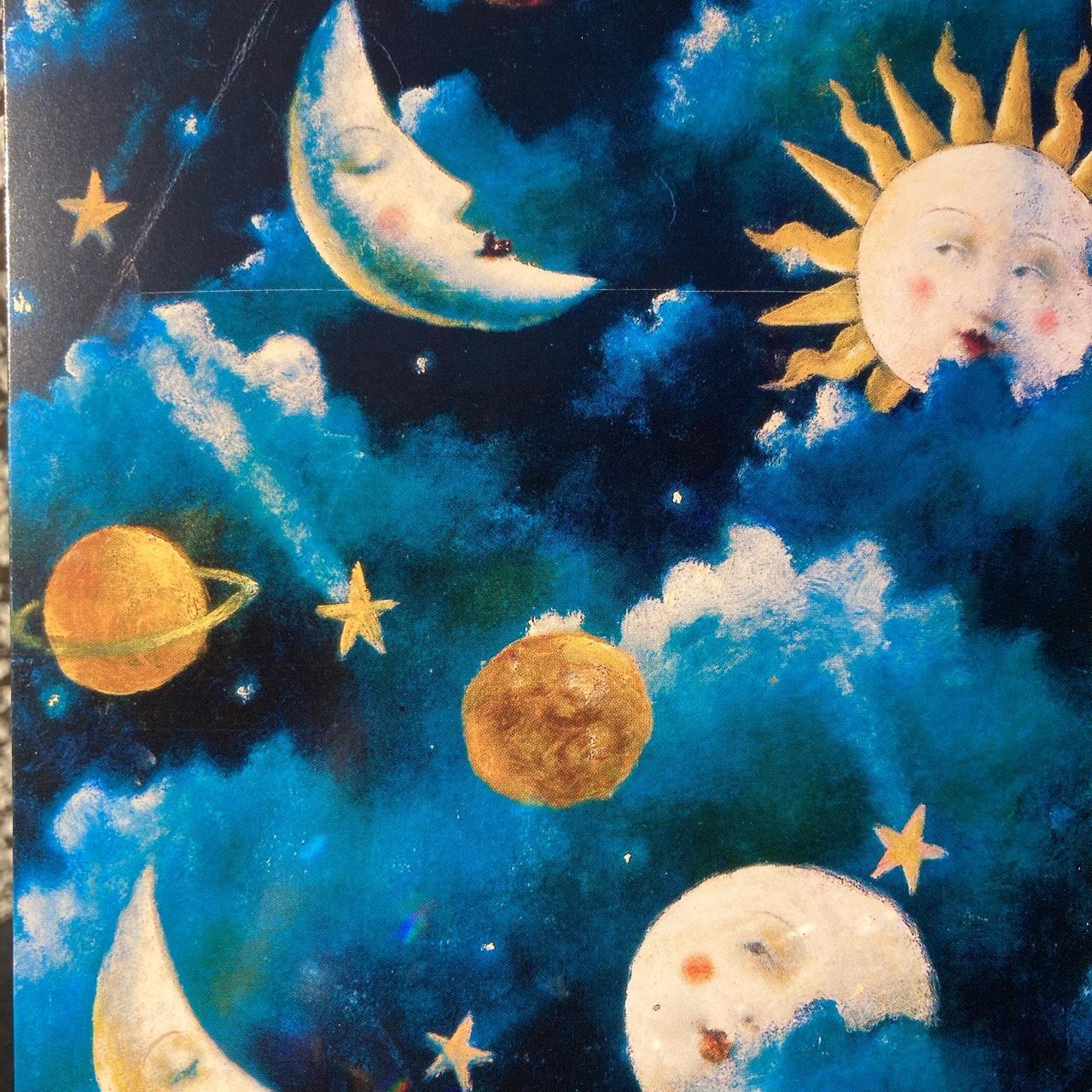 Stephen Mackey Celestial Sun, Moon and Planet Print... - Depop