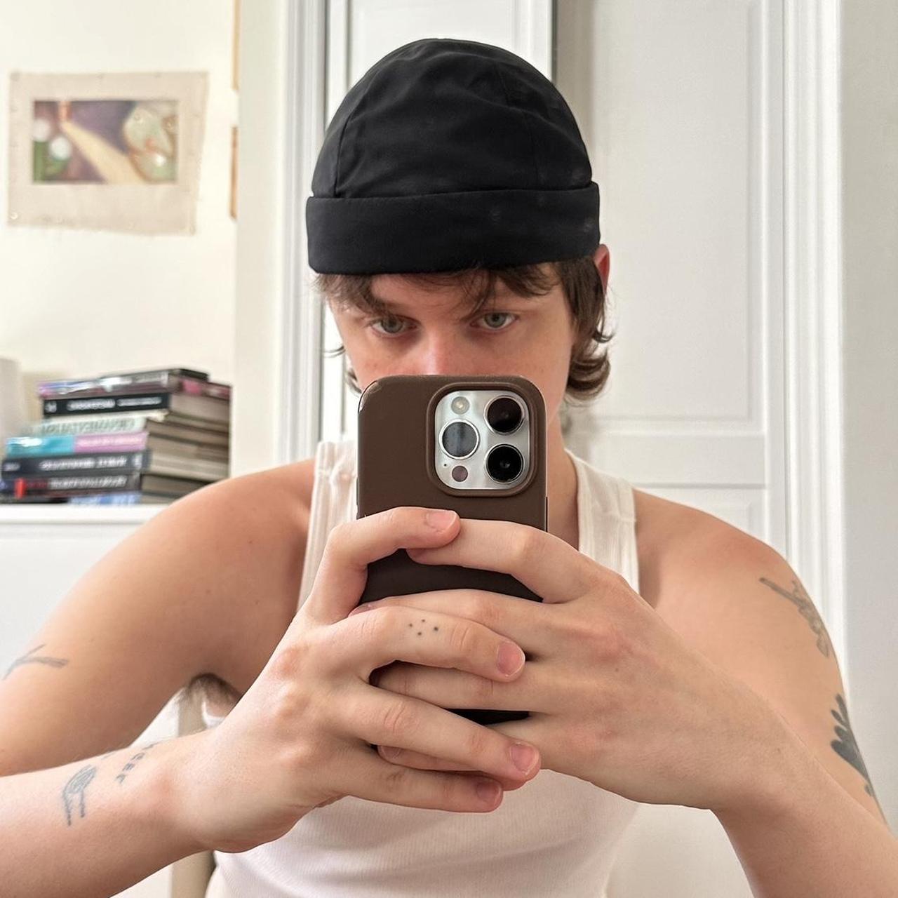 COS adjustable puffy skull cap hat size S/M - Depop